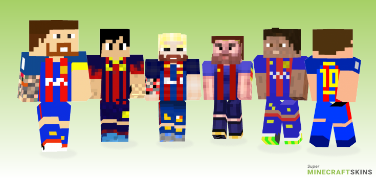 Messi Minecraft Skins. Download for free at SuperMinecraftSkins